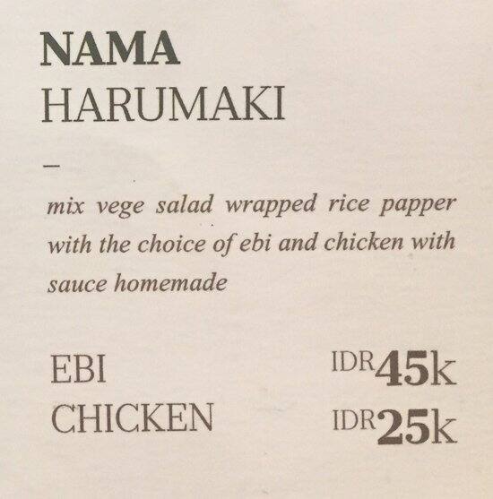 Menu at Shabu Nobu restaurant, Tangerang, Jl. Boulevard Bintaro Jaya
