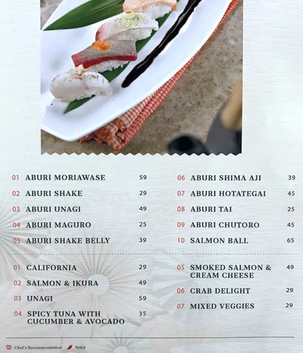 Menu at Shabu Nobu restaurant, Tangerang, Jl. Boulevard Bintaro Jaya