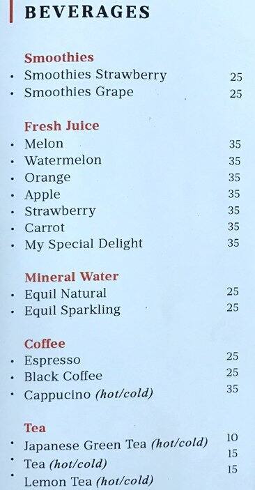 Menu at Shabu Nobu restaurant, Tangerang, Jl. Boulevard Bintaro Jaya