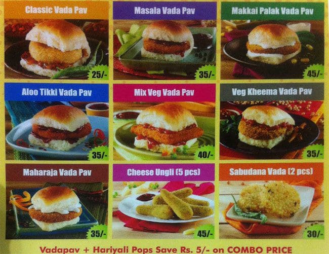 Goli Vada Pav No. 1 Menu, Menu for Goli Vada Pav No. 1, Elamkulam ...