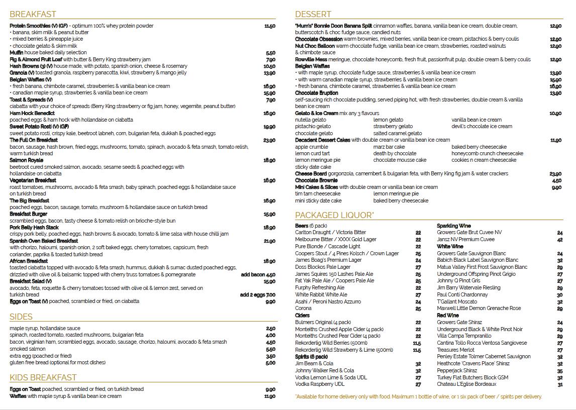 Menu at Eating House restaurant, Rowville, 17/1100 Wellington Rd