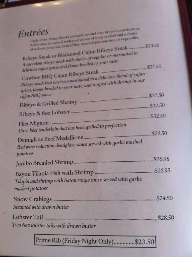 Menu at Aspen House Restaurant, Rawlins, 318 5th St