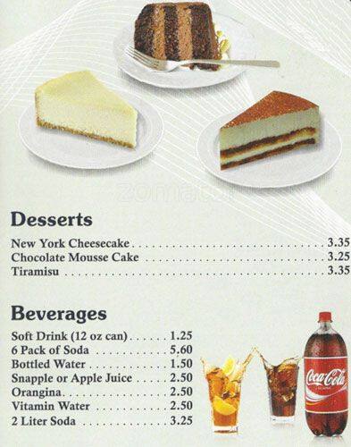 Menu at Modena Pizza & Ice Cream pizzeria, San Francisco, 32 6th St