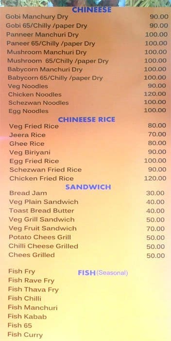Menu at SPICY RESTAURANT, Bengaluru, 9