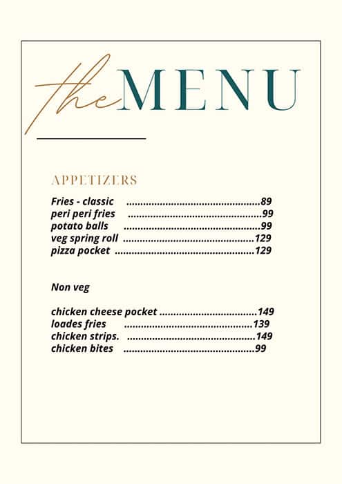 Menu of Le Trufflez, Anna Nagar East, Chennai