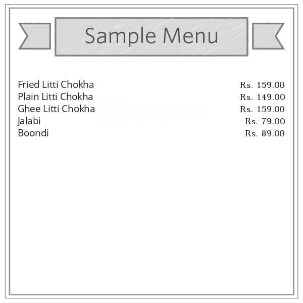 Menu of Jamshedpur Litti Chokha By JFC, Whitefield, Bangalore