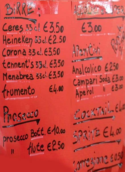 Menu da Il Giardino Di flora caffè bar, Roma, Via Antonio Ciamarra