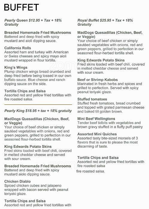 Menu at Mad Dogs pub & bar, San Antonio