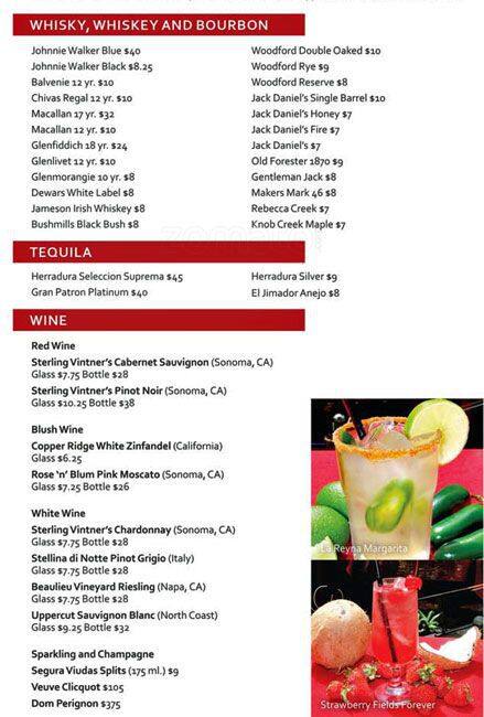 Menu at Mad Dogs pub & bar, San Antonio