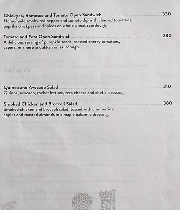 Menu at Blue Tokai Coffee Roasters | Kala Ghoda, Mumbai