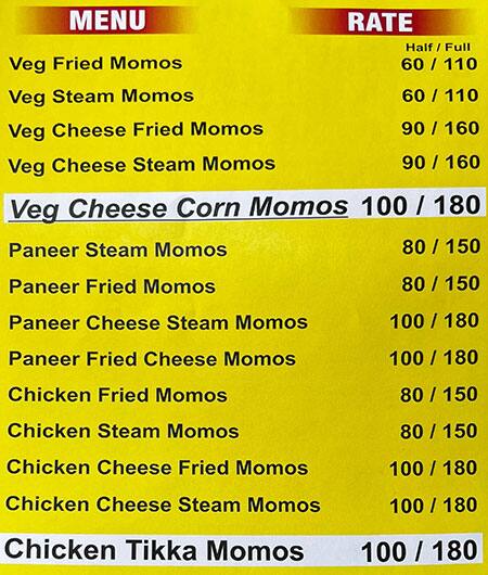 Menu of Manpasand Momos, Chandivali, Mumbai