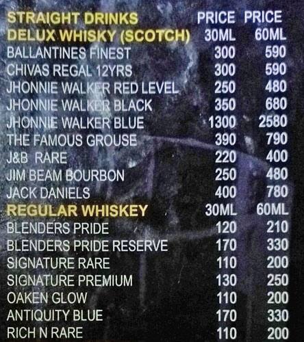 Menu at Tulip Restaurant, Guwahati, GS Rd