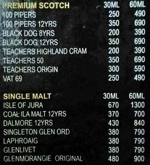 Menu at Tulip Restaurant, Guwahati, GS Rd