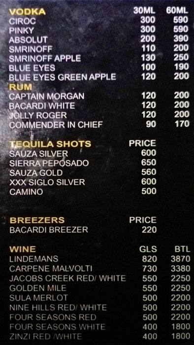 Menu at Tulip Restaurant, Guwahati, GS Rd