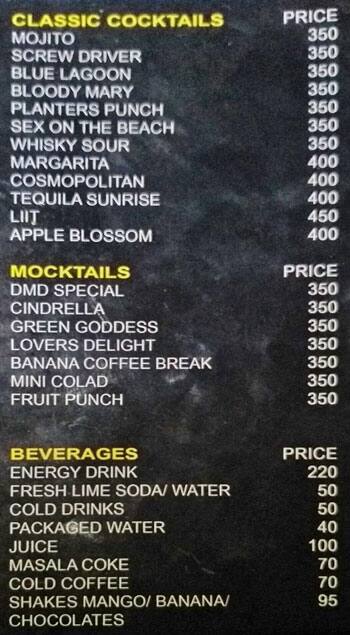 Menu at Tulip Restaurant, Guwahati, GS Rd