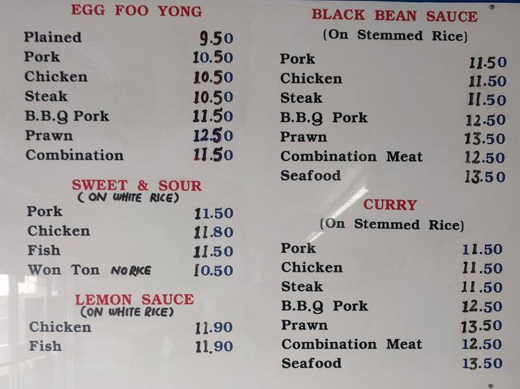 Menu at Unique Fusion Limited restaurant, Papakura