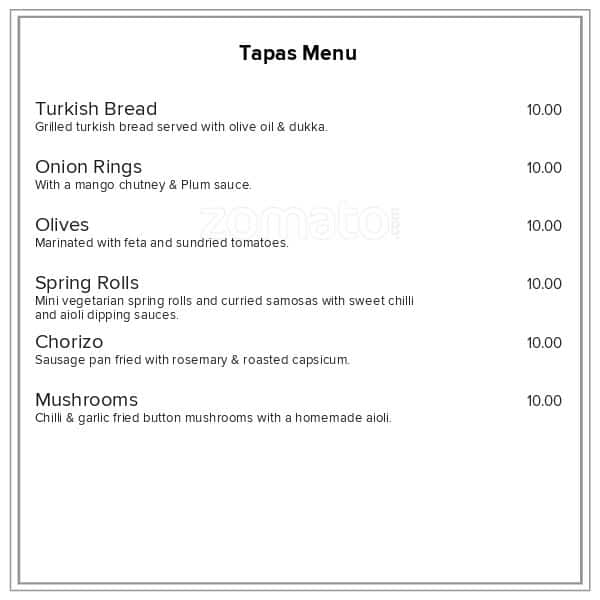 Menu at Kakariki Cafe & Wine Bar, Christchurch