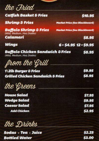 Menu at Shell Shack pub & bar, Dallas, McKinney Ave