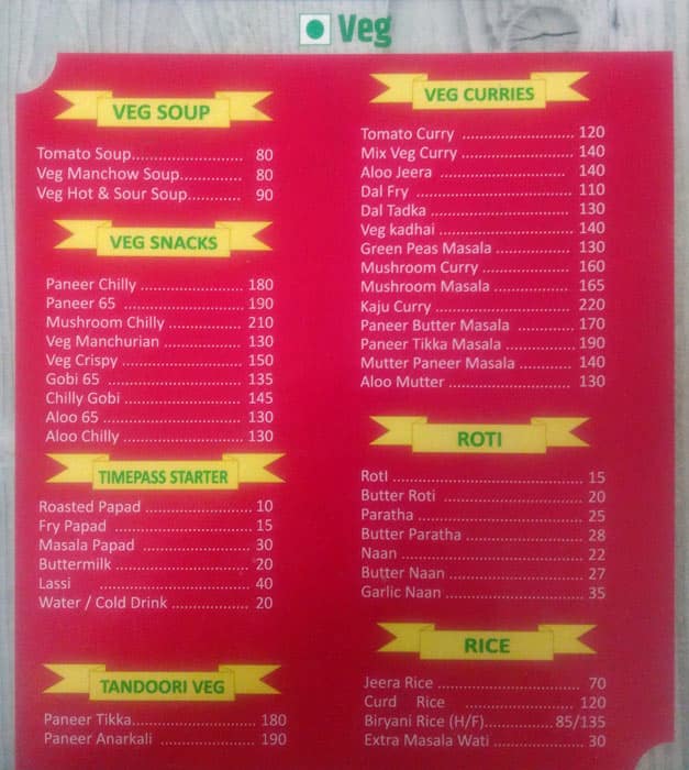 Menu of Reddy's Hyderabadi Biryani, Pimpri, Pune Menu of Reddy's Hyderabadi Biryani, Pimpri, Pune