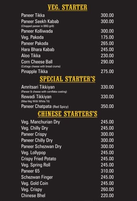 Menu of Faham Restaurant & Lounge, Andheri Lokhandwala, Andheri West ...