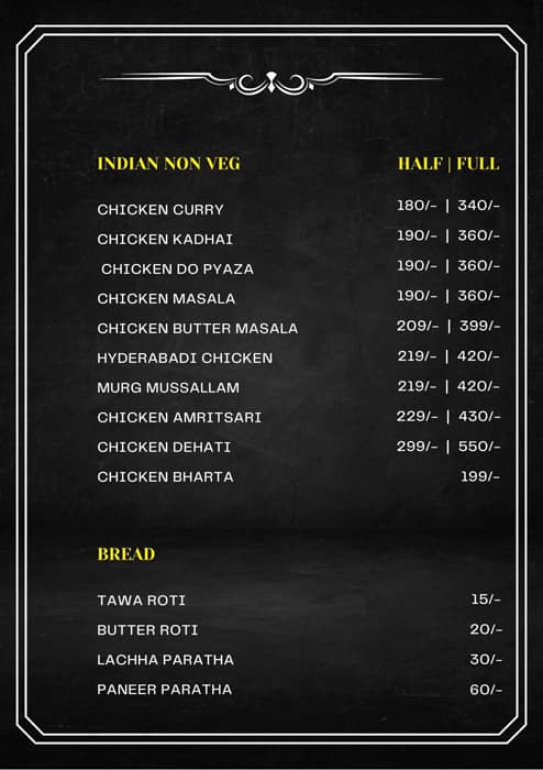 Menu at Plan B Café, Ranchi
