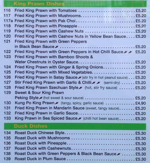 Menu at Sun Do Chinese Takeaway restaurant, Orpington, 85 Queensway