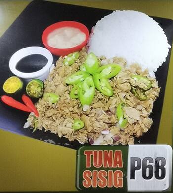 Menu at Sgt. Sisig, Pasay, SM Sucat Hypermarket