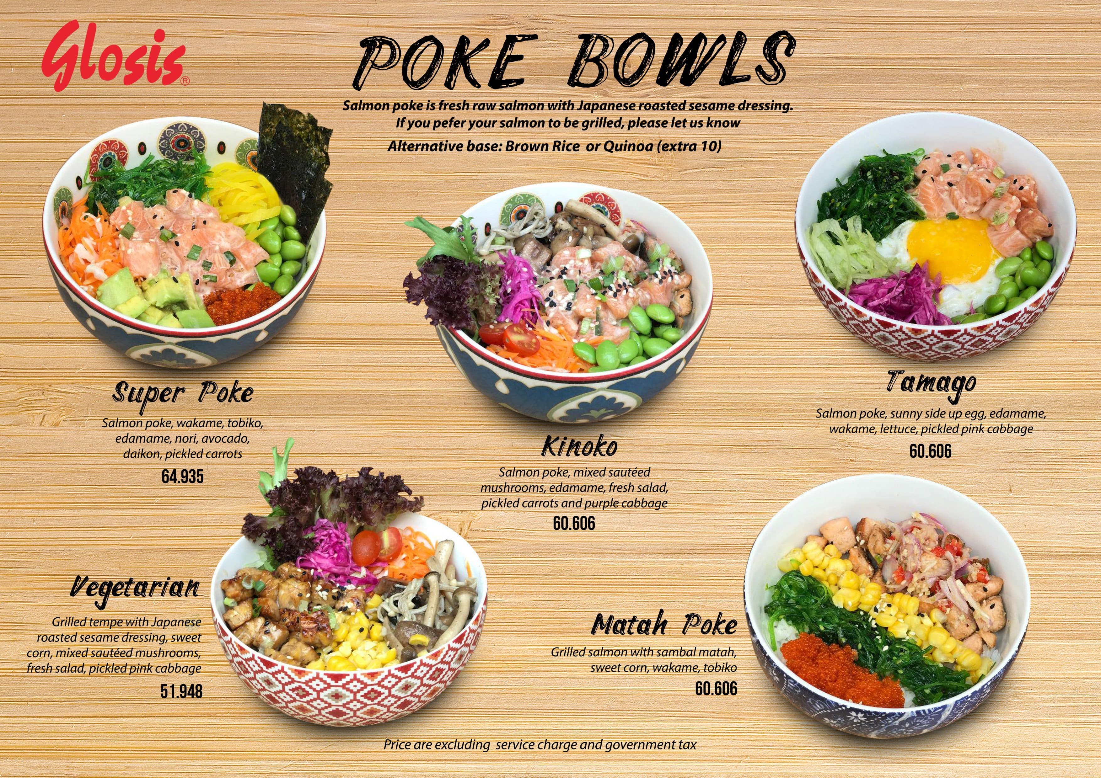 Menu at Glosis PIM steakhouse, West Jakarta, Jl. Puri Agung