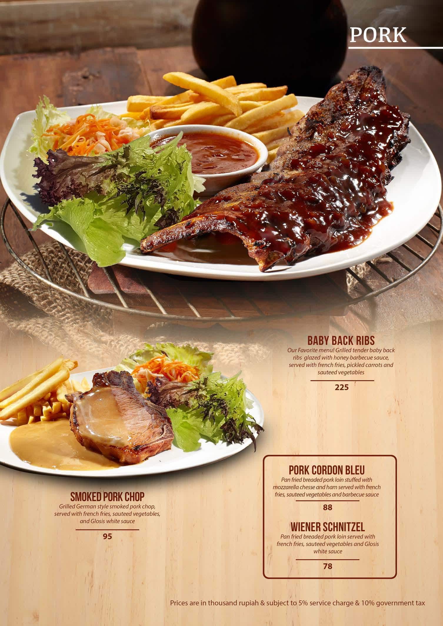 Menu at Glosis PIM steakhouse, West Jakarta, Jl. Puri Agung