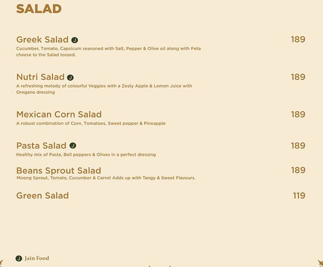 Menu of Pakwan Chennai, T. Nagar, Chennai
