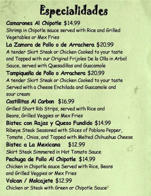 Valentina Restaurant Menu, Menu for Valentina Restaurant, West Lawn ...