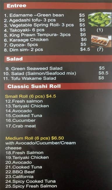 Shinsen Sushi Menu, Menu for Shinsen Sushi, Waterford, Brisbane ...