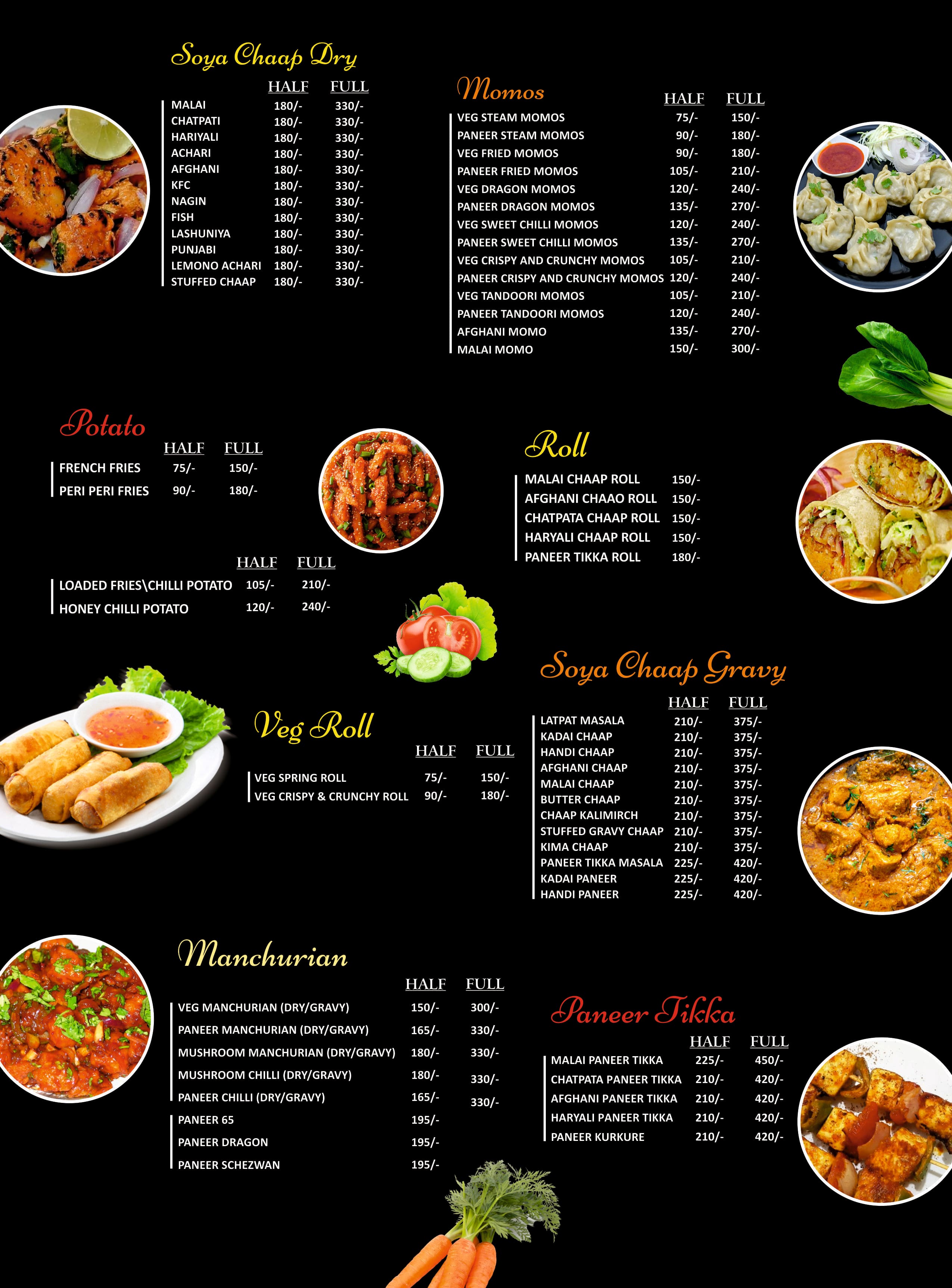 Menu at The bhukkadz, Lucknow