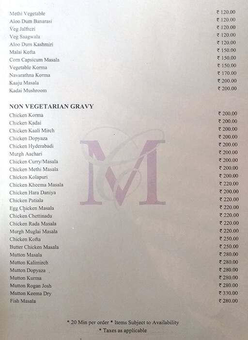 Menu at Club Magnolia, Bengaluru, RC47+9CJ