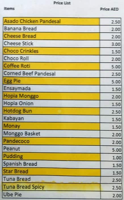 Manqusha Cafeteria Menu, Menu for Manqusha Cafeteria, Al Nud, Sharjah ...