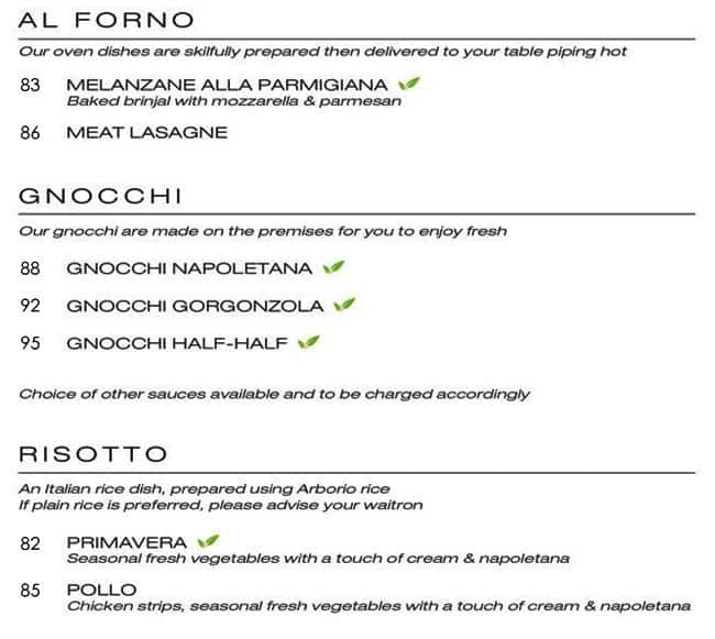 Menu at Da Vincenzo Italian Restaurant & Venue, Randburg