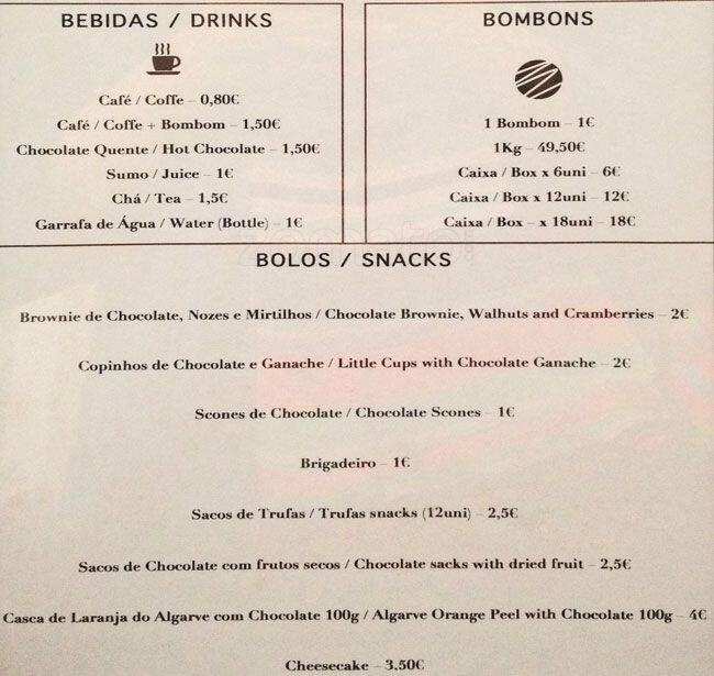 Menu em Ricci Gourmet pub & Bar, Lisboa