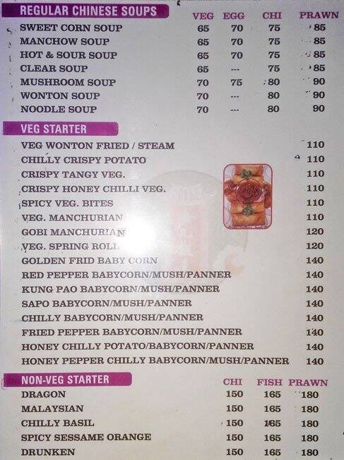 Kim Fung Menu, Menu for Kim Fung, Tarnaka, Hyderabad - Zomato