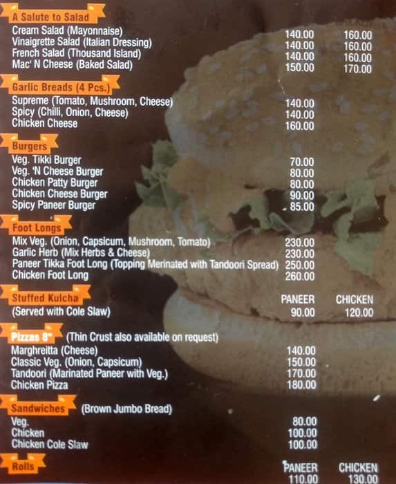 Menu at Hunger Cure Express, Faridabad, Shop No 127 Huda Main Market