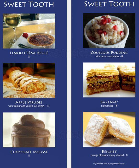 Menu at Atlantis Restaurant & Lounge, Atlanta