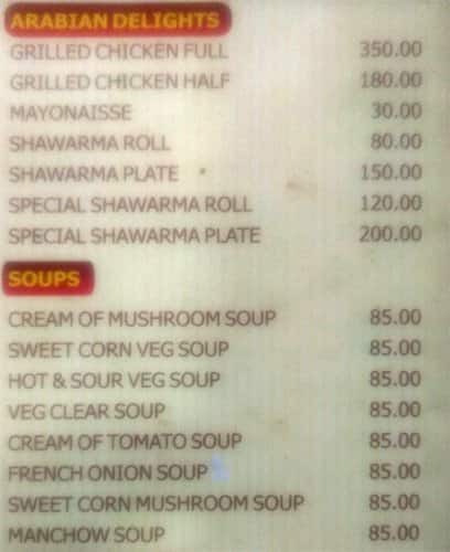 Al Rayan Menu, Menu for Al Rayan, Selaiyur, Chennai - Zomato