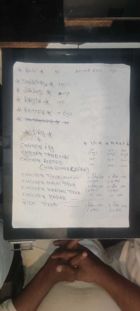 Menu of Taj Hotel, Mathura Locality, Mathura