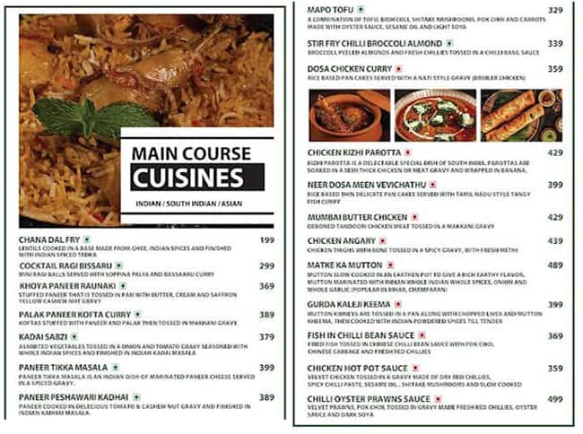 Menu at Peepai Kitchen & Brewery, Bengaluru