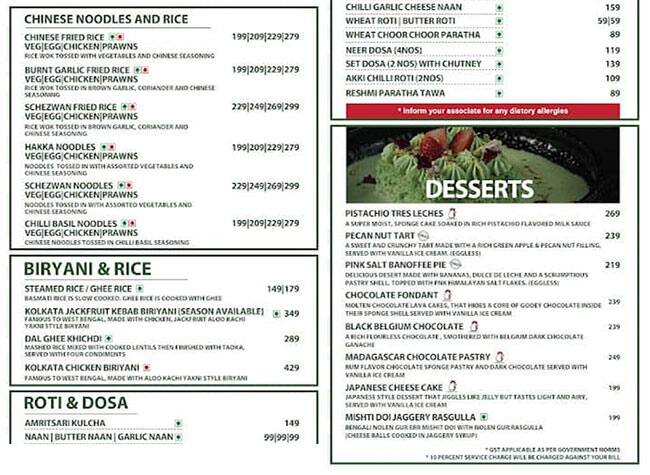 Menu at Peepai Kitchen & Brewery, Bengaluru