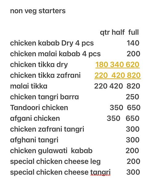 Menu of AL Naseem Foods Shawarma, Laxmi Nagar, New Delhi
