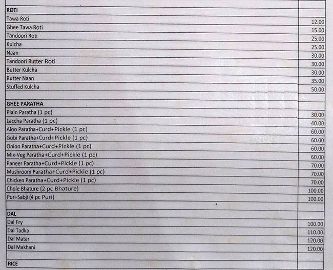 Menu at Recipe, Bengaluru, 1st floor