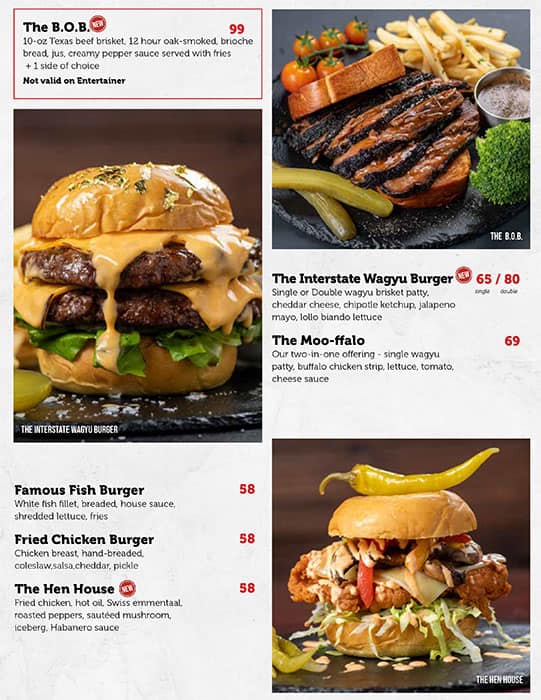 Menu at Famous Dave's Bar-B-Que, Abu Dhabi, LEVEL 3