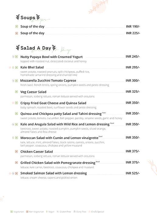 Menu of Chafa Cafe And Studio, Koregaon Park, Pune