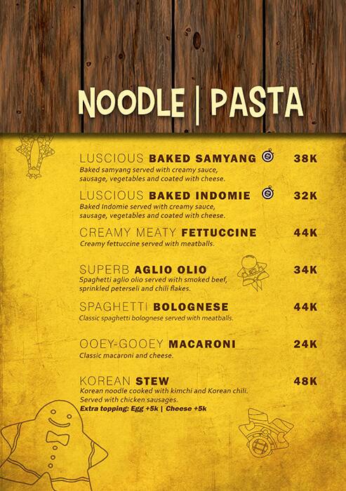 Carta de Four Meeples - Board Game Room & Cafe, Yakarta