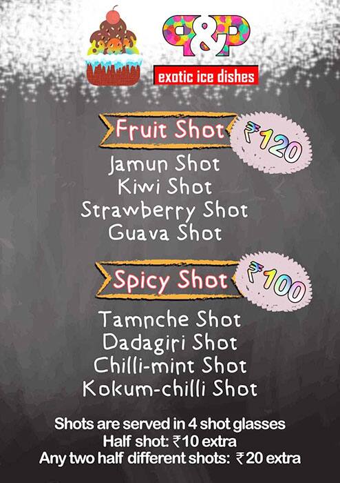Menu at P&P Exotic Ice Dishes - Best Gola And Ice Dish, Vadodara ...
